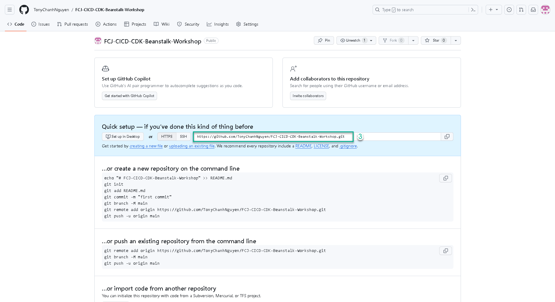 Create GitHub Repository :: AWS System Manager